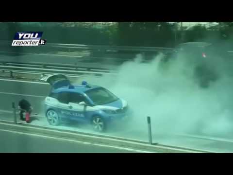 BMW i3 Police Car Catches Fire in Rome, Bad News for the LAPD ...