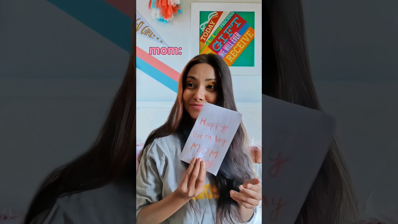 when you make a birthday card for your mom #trending #kid #mom #birthdaycard #happiness #feelgood