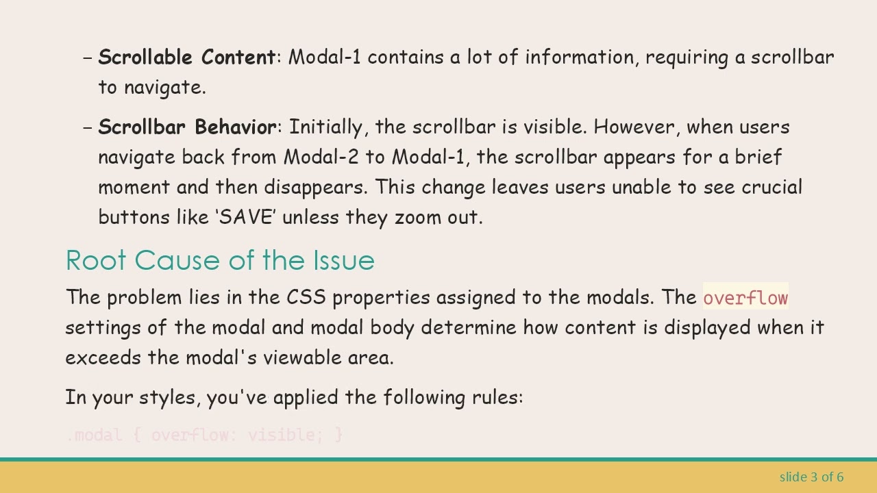 Resolving Bootstrap Modal Scrollbar Issues