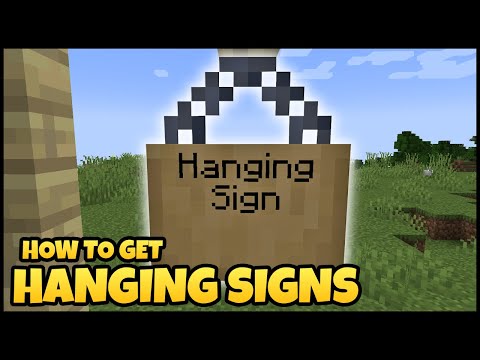 How To Get HANGING SIGN In MINECRAFT