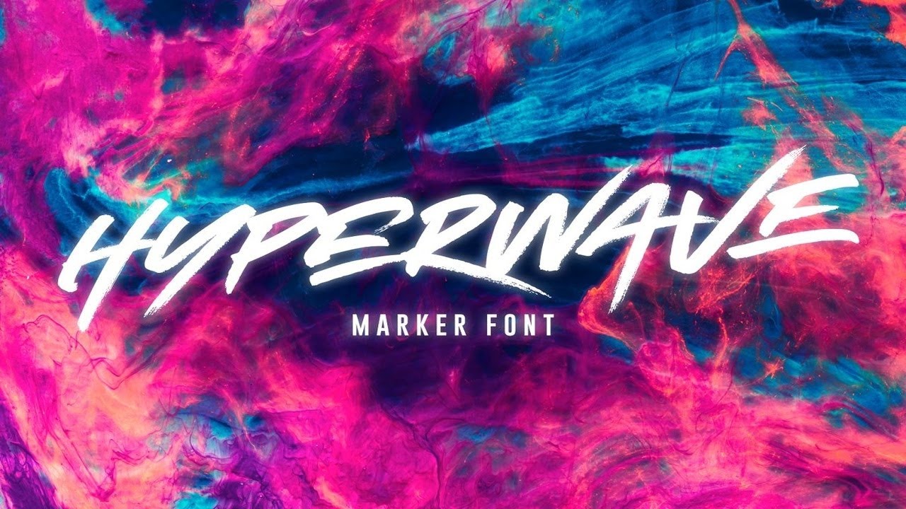 HYPERWAVE Marker Font Font Free Download