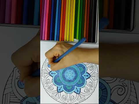 Mandala Art Colouring:Colouring video: Asmr