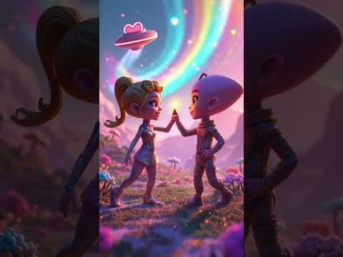 “Space Girl’s New Alien BFF! 👽💫 | Funny 3D Animation Short for Kids”