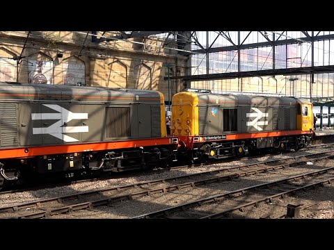 Waiting for the Choppers at Carlisle: Class 20s bring SRPS Stock south 16 June 2025