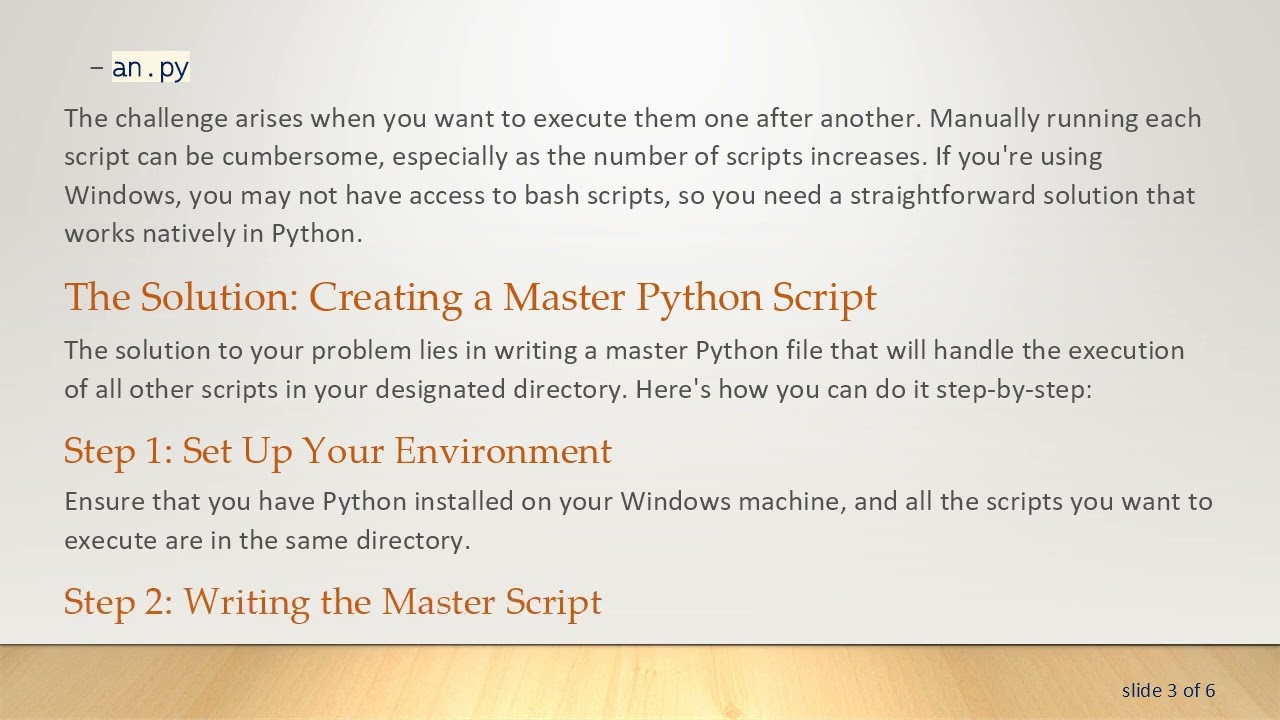 How to Run Multiple Python Scripts Using a Single Python Script on Windows