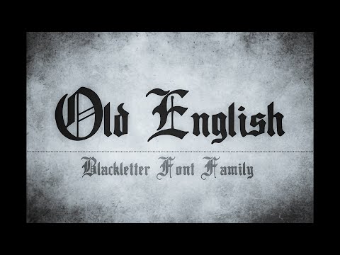Old English Blackletter Display Font