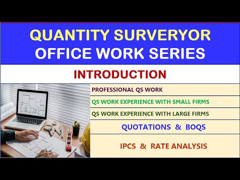 QUANTITY SURVEYOR OFFICE WORK SERIES | PROFESSIONAL QUANTITY SURVEYOR WORK | ENGLISH SUBTITLE