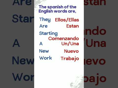 English to Spanish Sentence conversion - 1 #spanish #new #tranding #translation #pronunciation