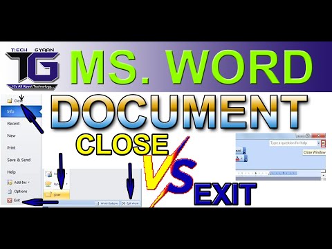 Difference Between Close & Exit Document