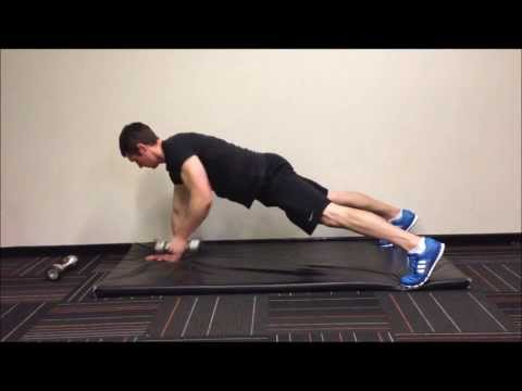 Dumbbell One-Arm Plank To Row | myworkouts.io