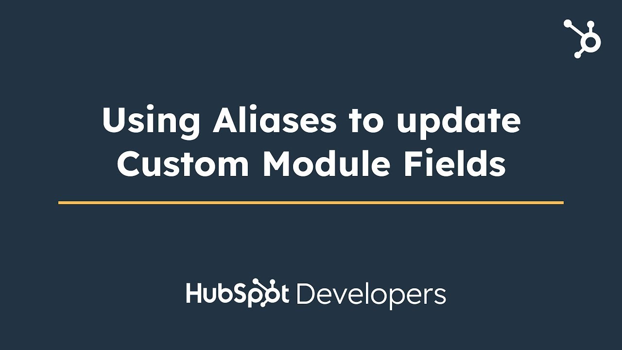 Using Aliases to update Custom Module Fields