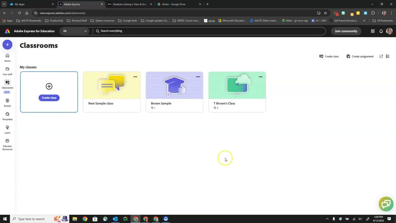 Adobe Express Classroom Create Classes and Enroll Students