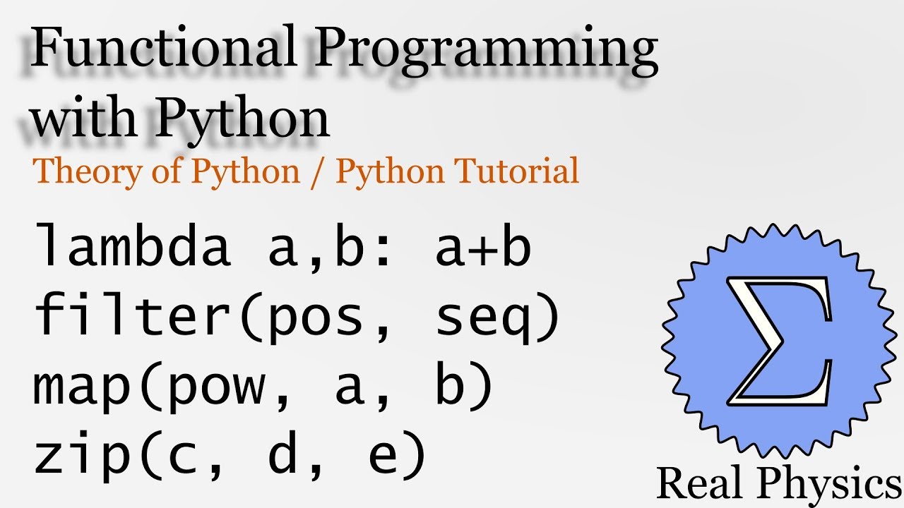 Functional Programming (Theory of Python) (Python Tutorial)