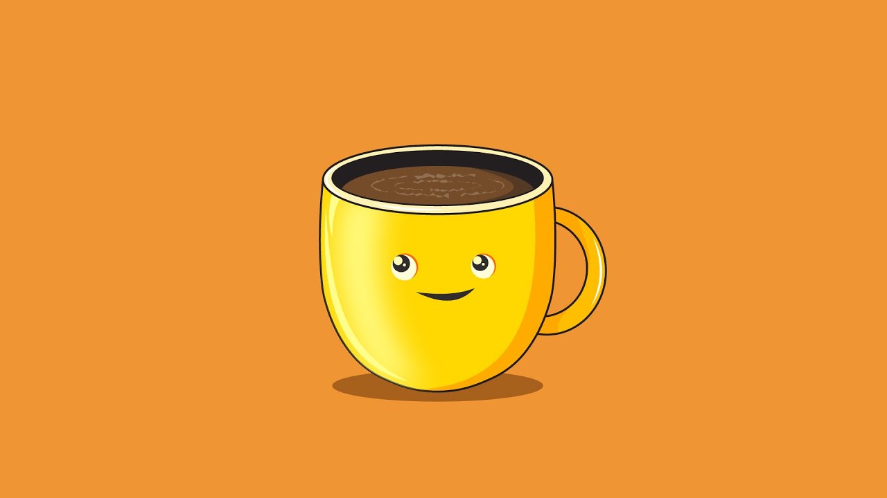 Cute Coffee Mug Illustration | Illustrator Tutorial