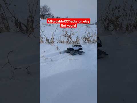 FUNCTIONAL TRX4M Snow Track Demo! #rccar #rccrawler #shorts #trx4m