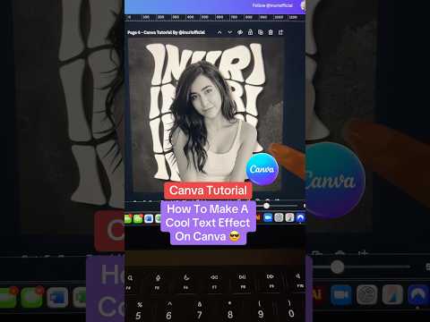 Canva Tutorial - How To Create A Cool Text Effect Using Canva!