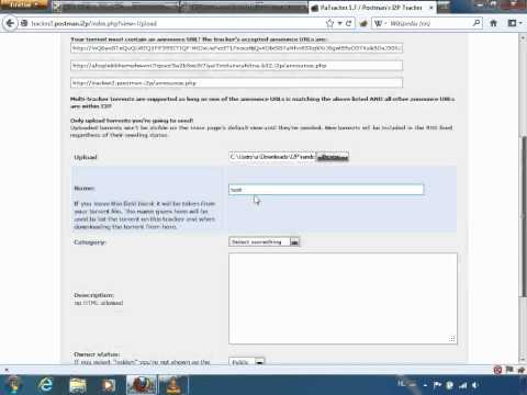 Section II: 3c. Uploading a torrent