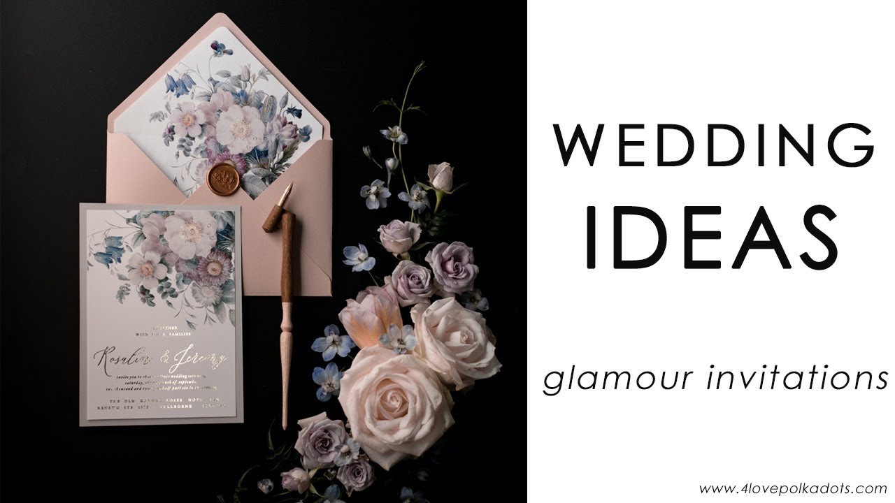 The most romantic wedding invitations