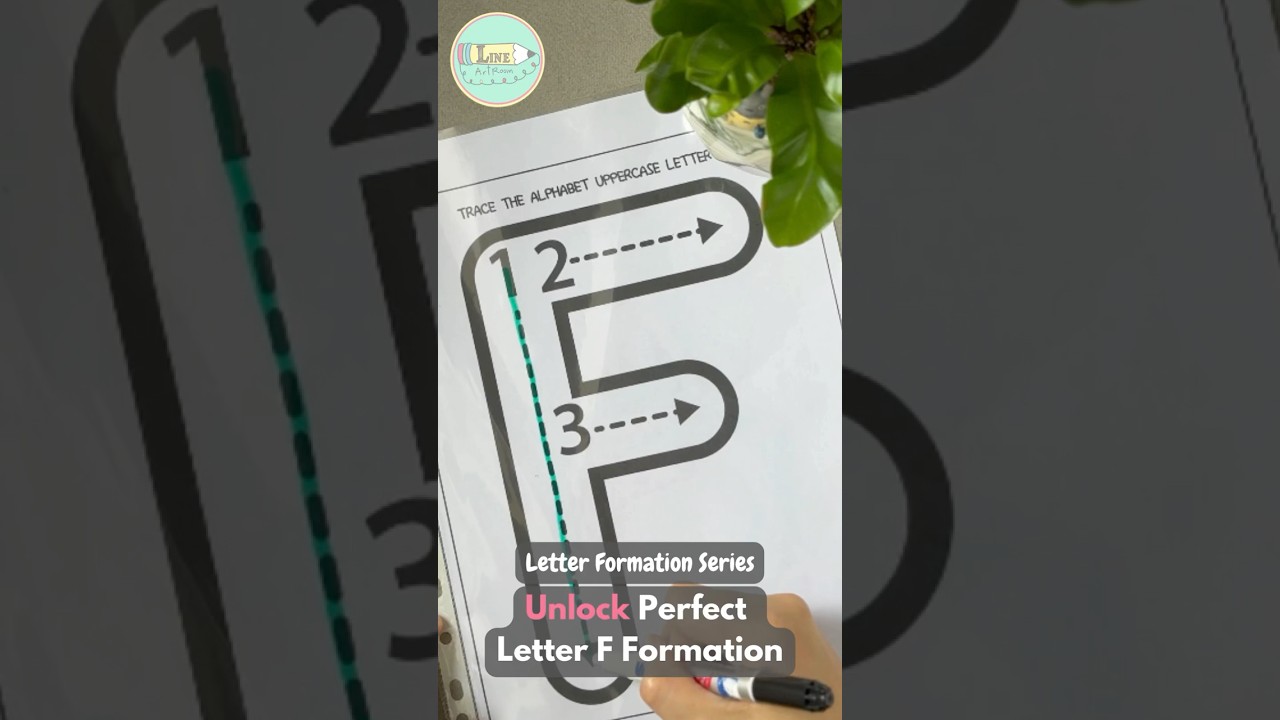 Learn to Trace the Letter F | Fun Alphabet Activity for Preschoolers! #alphabet #alphabettracing
