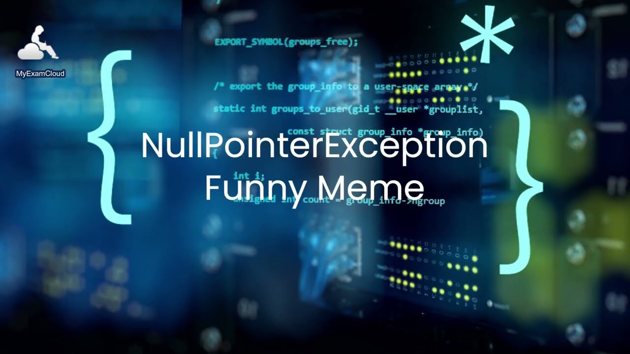Java NullPointerException - funny meme