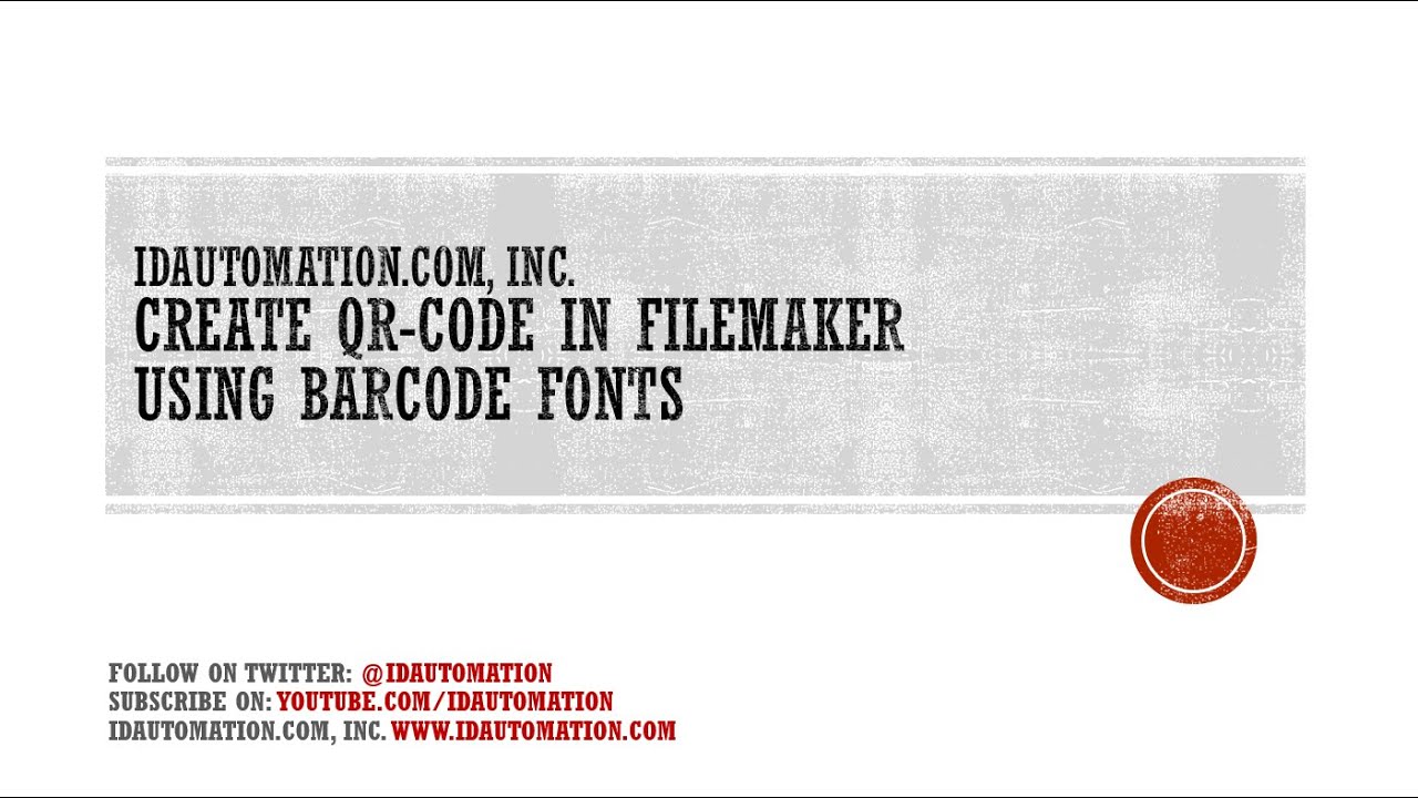 Create a #QRCode in FileMaker (12 and up) using Barcode Fonts and the Font Encoder (Object)