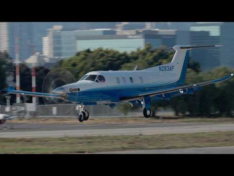 Small Airplanes Taking off and Landing | General Aviation Plane Spotting At Santa Monica Airport