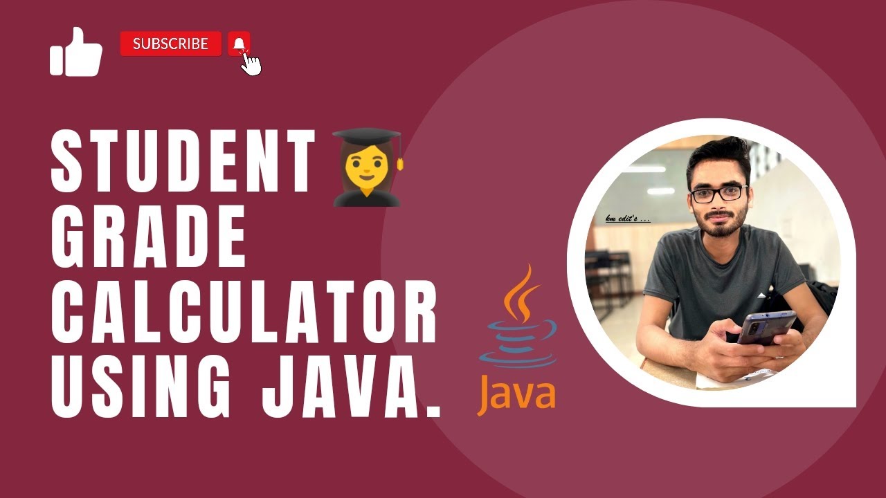 Student grade calculator using java. Calculate total marks, average percentage & grade. #viral #java