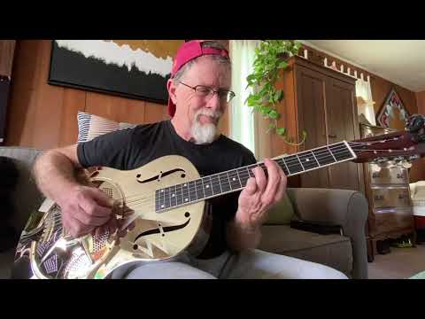 Michael Messer Lightning Style O Resonator Guitar with Pod | Reverb