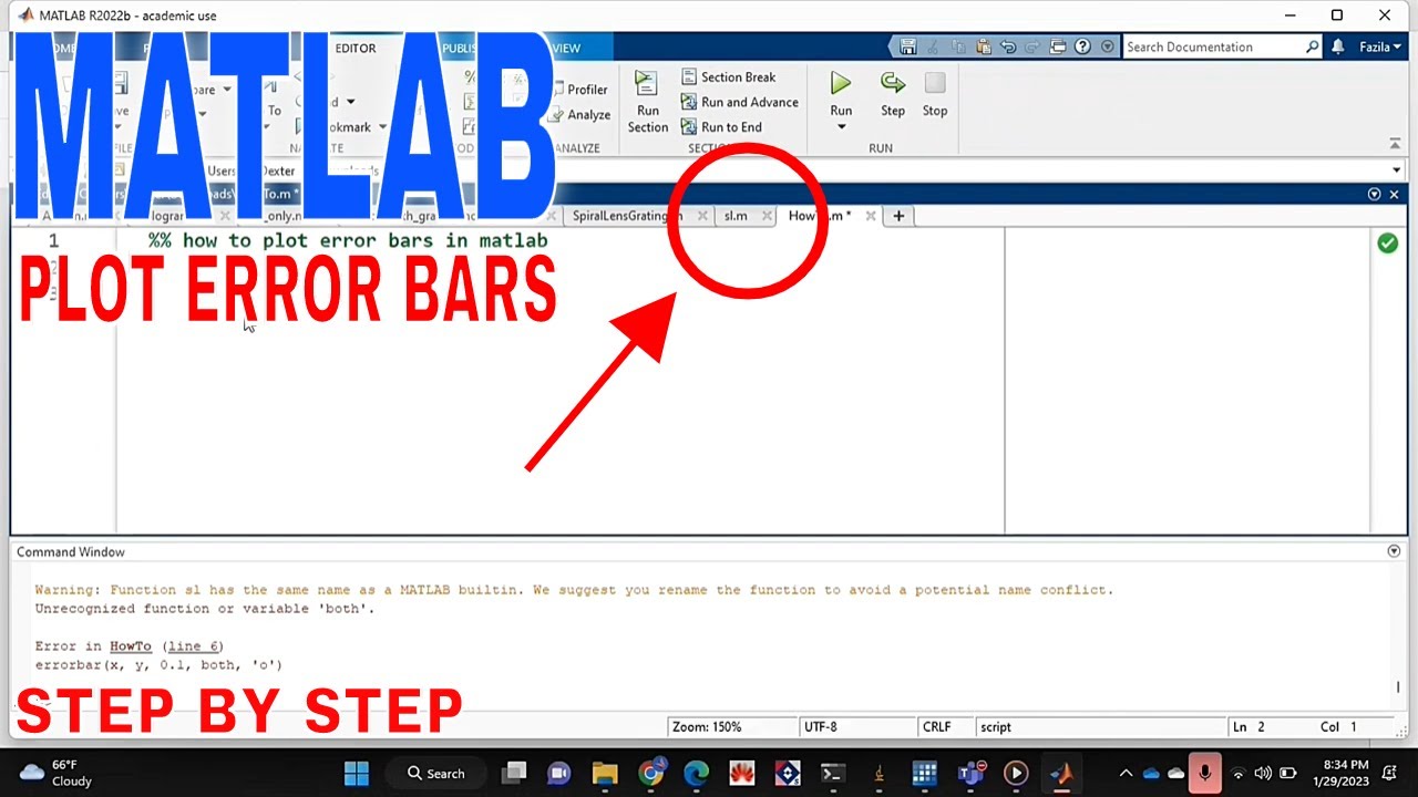 ✅  How To Plot Error Bars In MATLAB 🔴