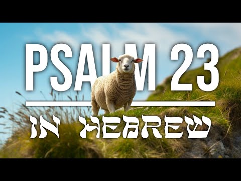 Psalm 23 in Hebrew | with English Subtitles & transliteration for Peace and Rest 🥹