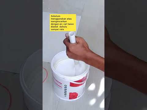 cara mengencerkan cat dinding