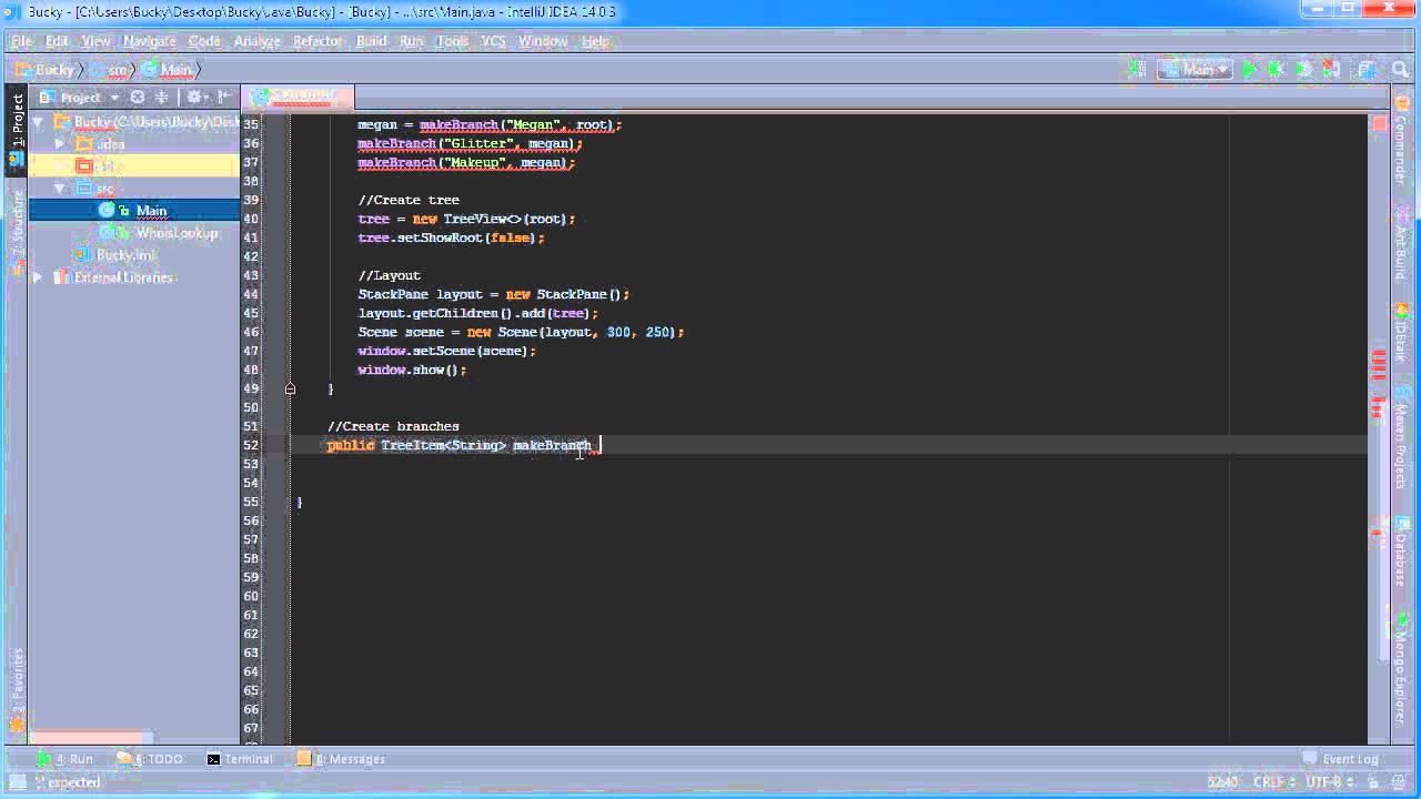 JavaFX Java GUI Tutorial - 16 - TreeView