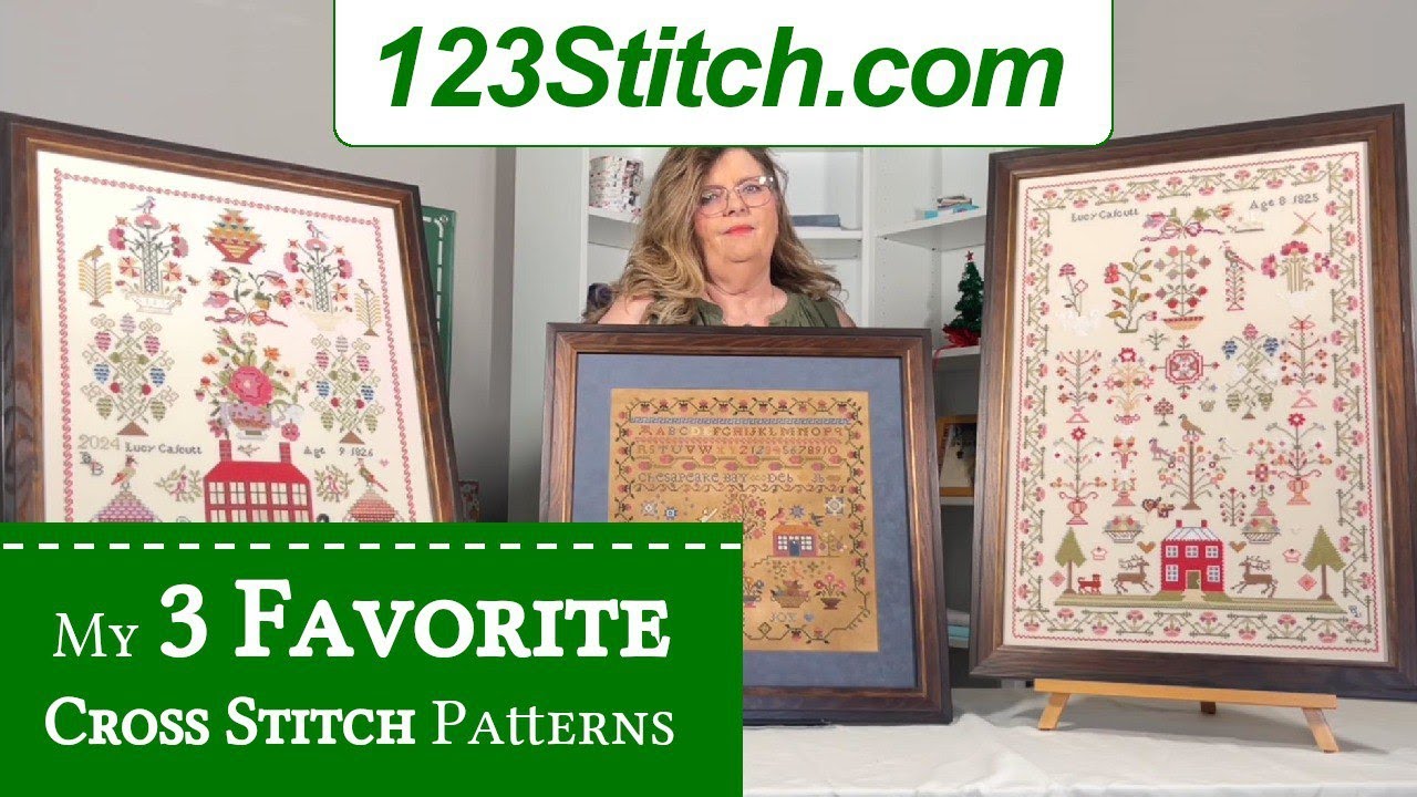 123Stitch.com - 3 Favorite Cross Stitch Designs for FlossTube