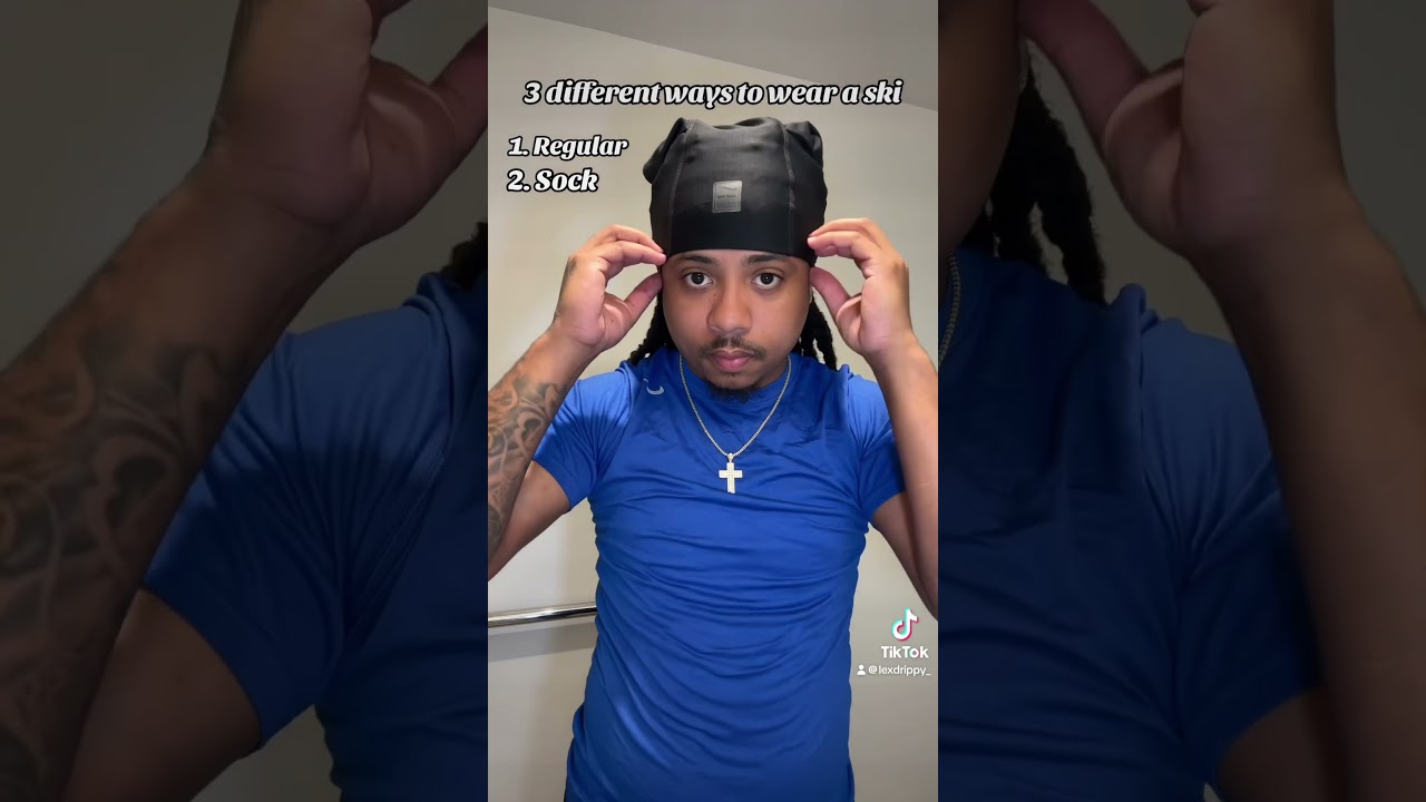SHOWING HOW TO PROPERLY PUT ON A SKI MASK (FULL VIDEO ON MY TIKTOK) #tutorial #lexdrippy #nike #fyp