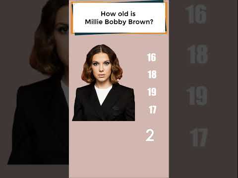 How old is Millie Bobby Brown #shorts