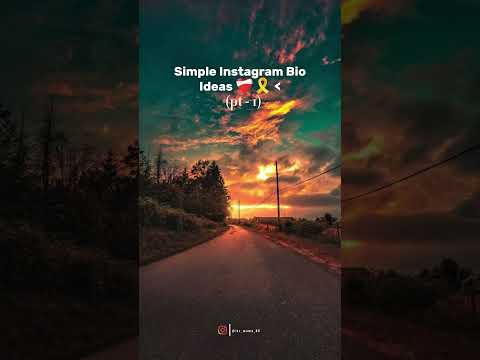 Simple Instagram Bio ideas | Best simple bio π«΅π» #instagram #love #trend #viralvideo #art #ideas