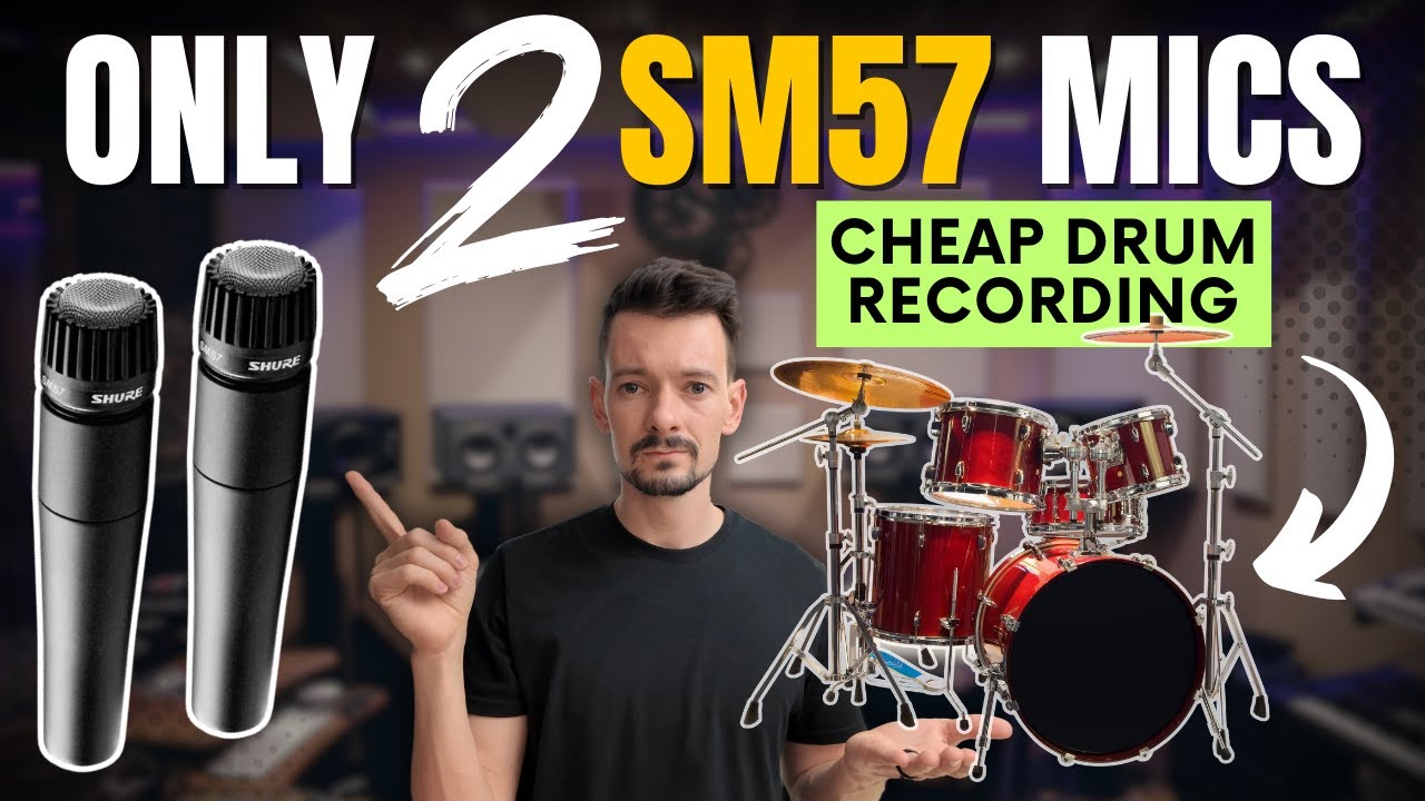 PRO Drum Sound With 2 SM57s | Drum Recording Techniques