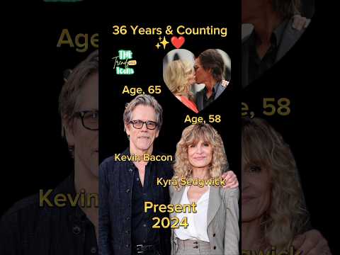 Kevin Bacon & Kyra Sedgwick 36 Years Together ❤️💍 #antesedepois #beforeandafter #kevinbacon
