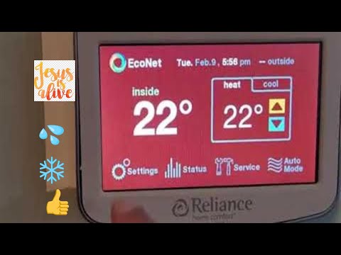 How to Set Up Your Econet Reliance Home Comfort Thermostat / VK VIDEOS NORTH AMERICA