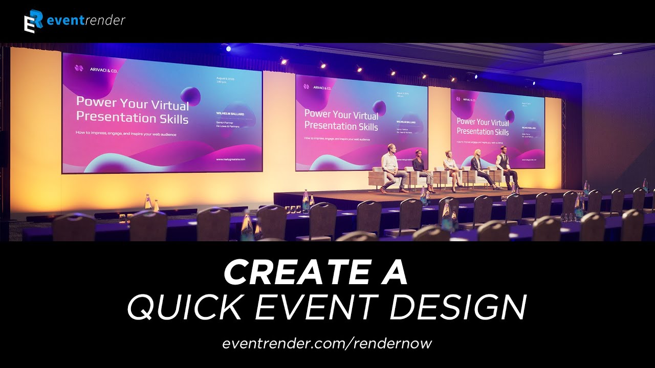 Creating a Quick Event Design in RenderNow