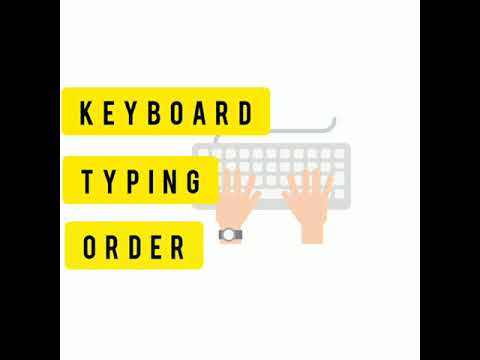 Keyboard Typing Order | Keyboard Layout | Fast typing