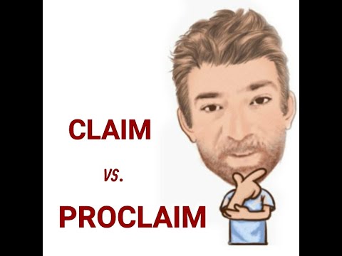 The Difference Between Claim and Proclaim Lesson (667) English Tutor Nick P