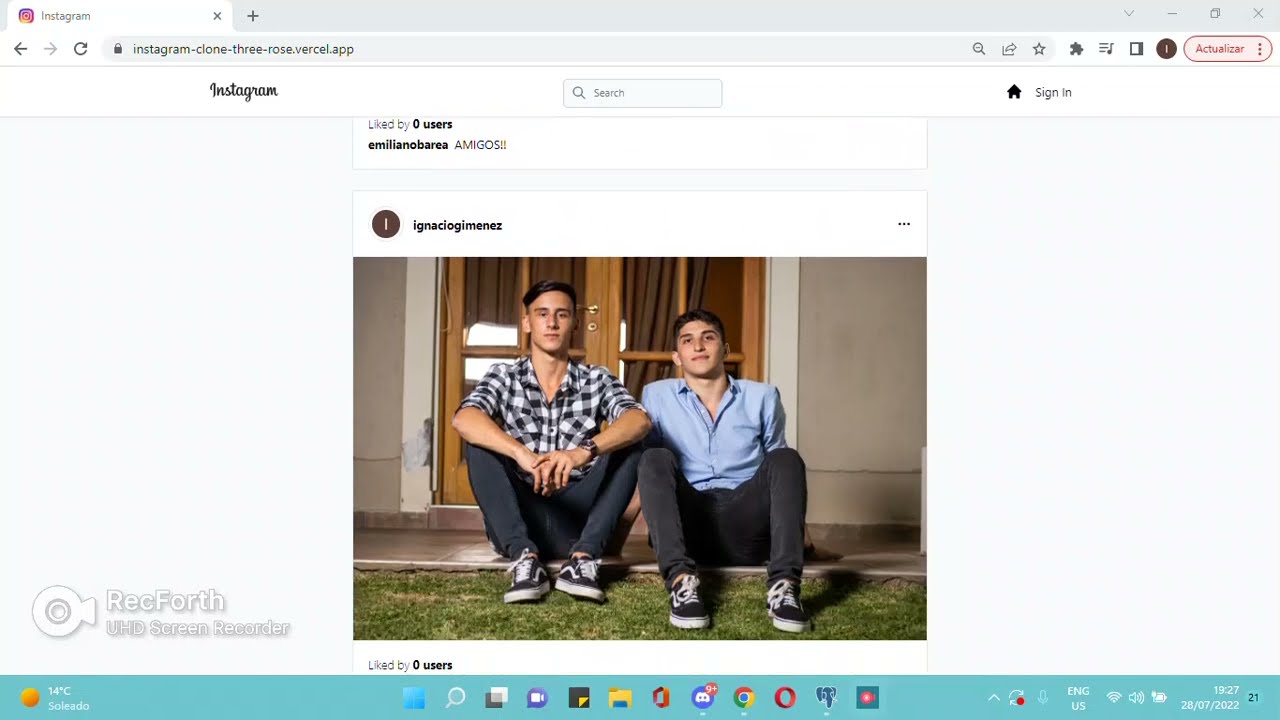 Instagram Clone | React App