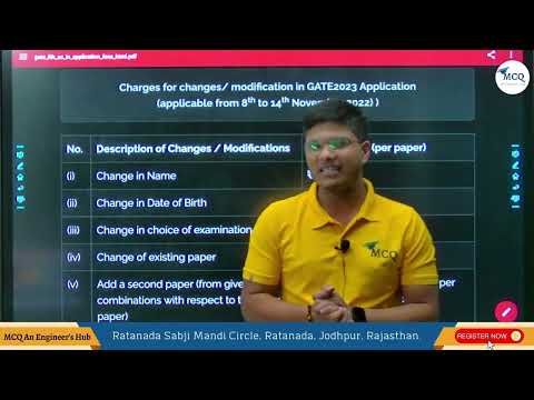 ✅ OFFICIAL UPDATE by GATE 2023 IIT-KANPUR | Change In Application Form allow or Not | MCQ