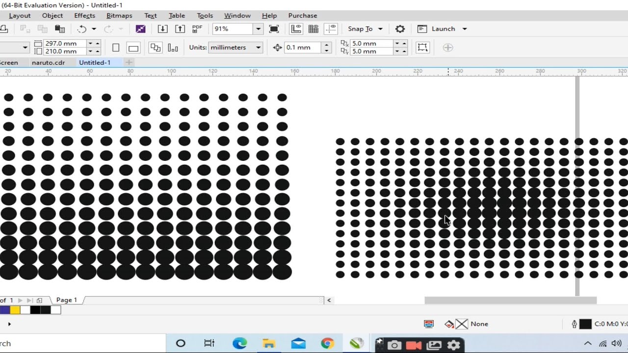 Making vector Halftone pattern an Easily in Corel draw