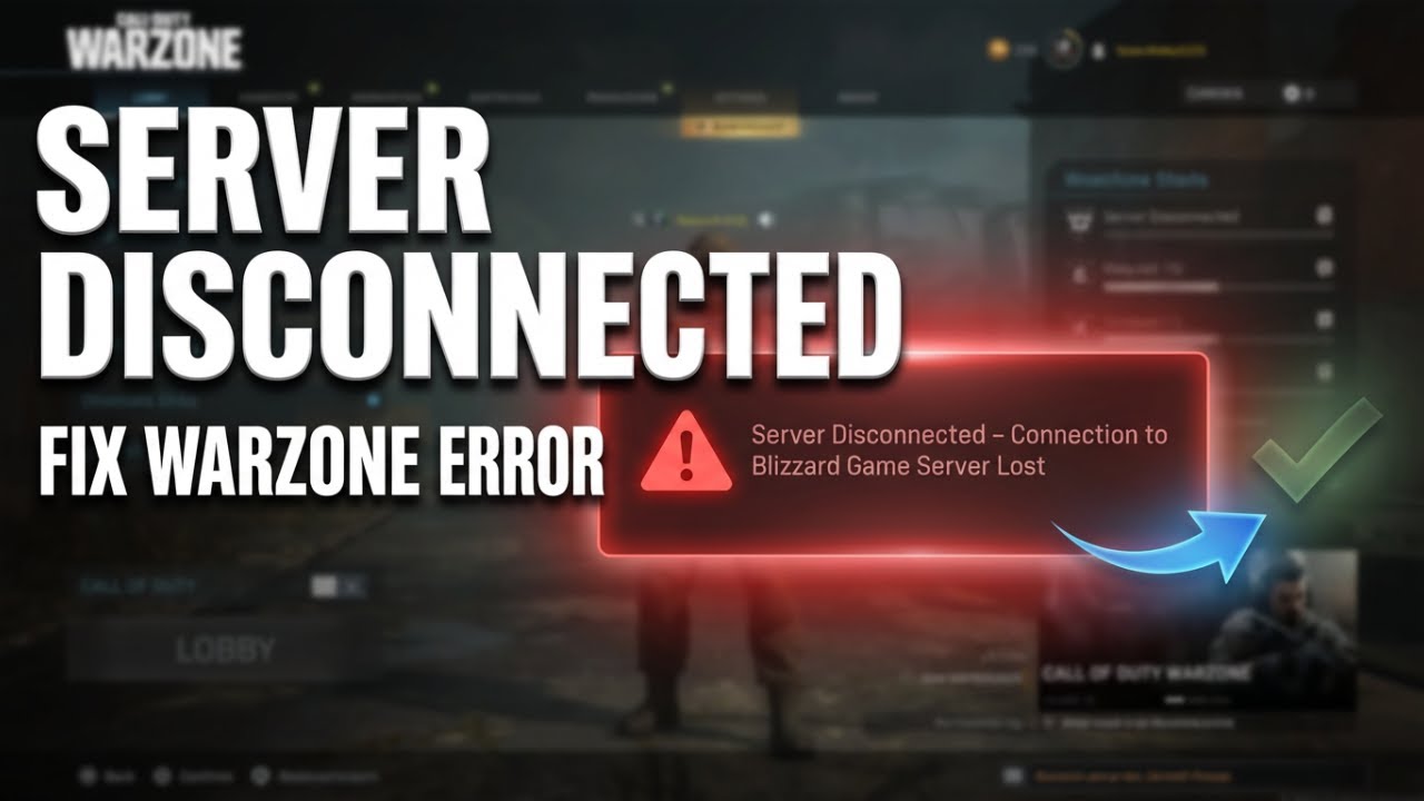 How to Fix Server Disconnected Error in Call of Duty Warzone (Step-by-Step Guide)
