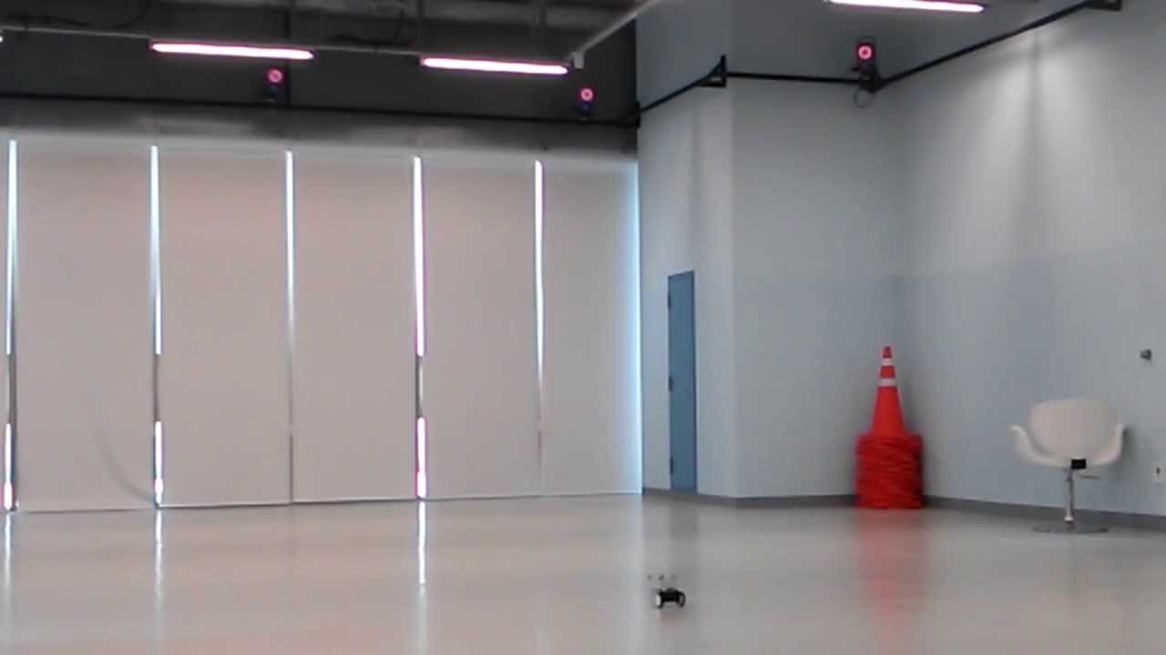 mobile robot position control using motion capture device