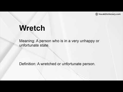 Wretch Meaning