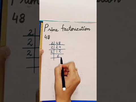 Prime Factors of 48|PRIME FACTORIZATION|#maths #trending #geomaths26