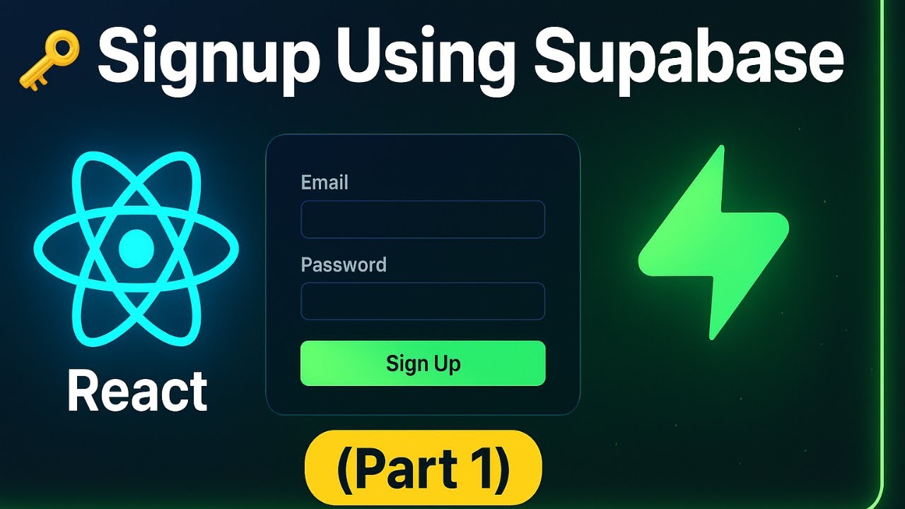 ✨ Supabase + React Authentication | Register User Easily (Part 1) 🔑